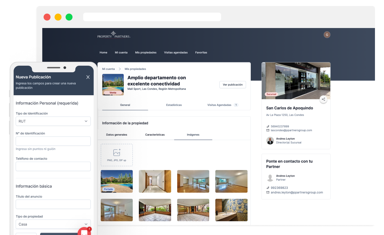 Casas, departamentos en venta y arriendo | Property Partners Chile